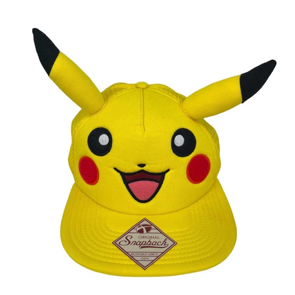 Pokemon | Accessories | Pokeman Pikachu Hat Adult Adjustable Snapback ...